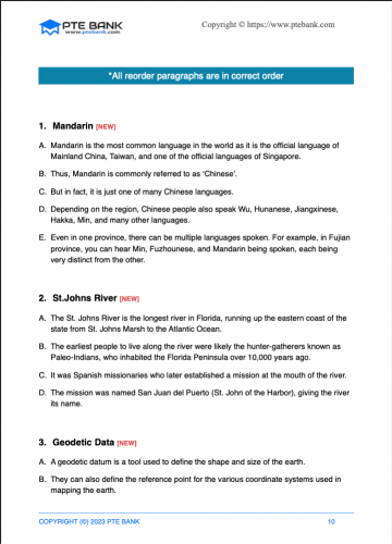 PTE Test All in One Question Bank | PTE Question Bank