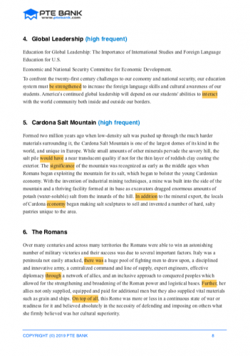 PTE Test All in One Question Bank | PTE Question Bank