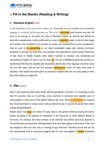 PTE Test All in One Question Bank | PTE Question Bank