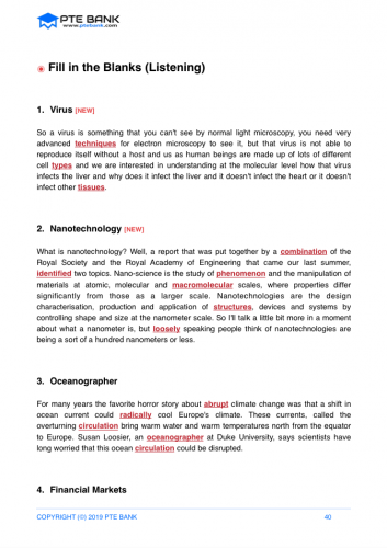 PTE Test All in One Question Bank | PTE Question Bank